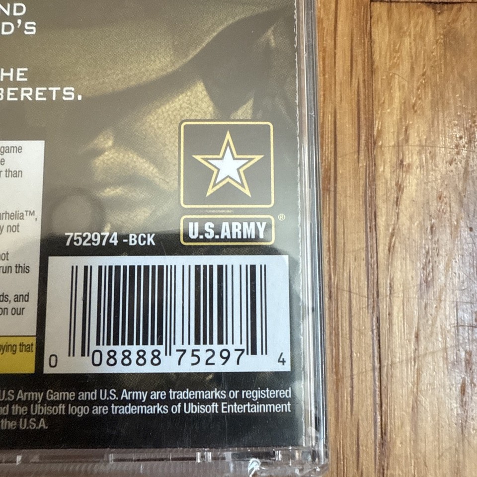 New Sealed America’s AA Army Special Forces Video Game Pc Cd-Rom T-Teen ...