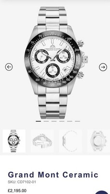 Christophe Duchamp Watch - Grand Mont Ceramic (Brand new in box) | eBay UK