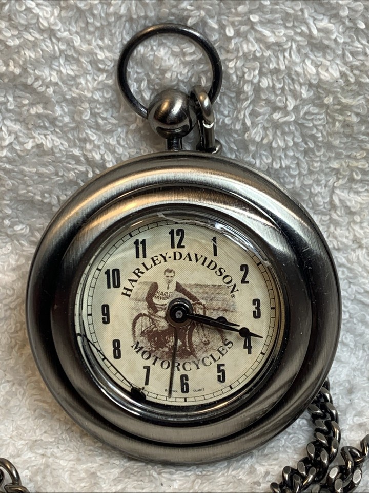 Vintage 2002 Official Harley-Davidson Pocket Watch Chain 13” Needs Work ...