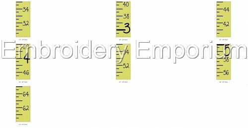 MACHINE EMBROIDERY DESIGNS USB - SEW BIG GROWTH CHART COLLECTION 5X7 ...