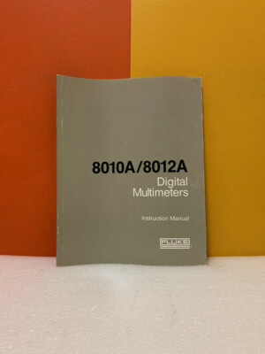 Fluke 491944 8010A/8012A Digital Multimeters Instruction Manual | eBay