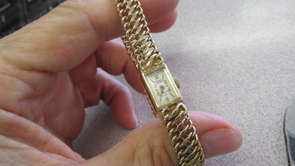 Estate Eloga Bracelet watch 14k Gold Circa 1950s Make Offer | eBay