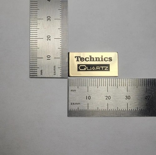 Gold Technics Quartz Turntable Logo Badge For Dust Cover Custom Made | eBay