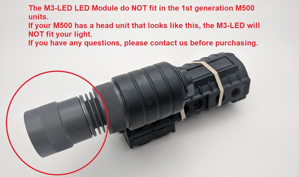 LED Drop-in LED Tower (1 Mode) Surefire M3 M500 M900 M961 M962 (Warm ...