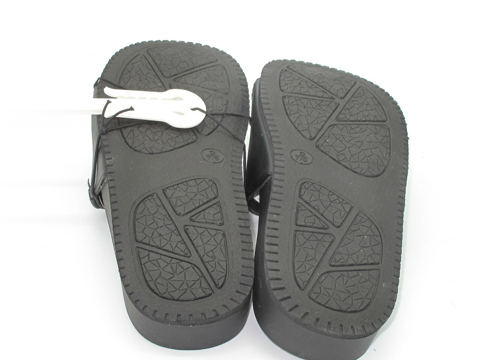 Goodfellow & Co. Ryler Mens S (7/8) Faux Black Leather Slide Sandals | eBay