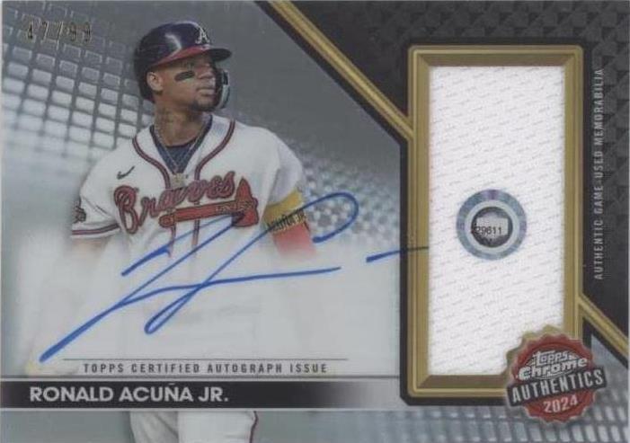 2024 Topps Chrome - Topps Chrome Authentics Autograph Relics Ronald ...