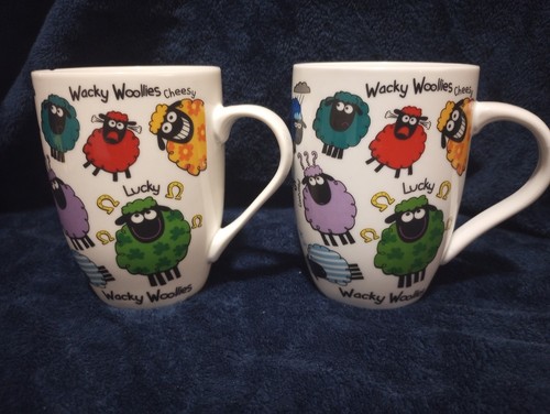 Wacky Woolies Ireland Mugs(2) Lucky Sheep | eBay