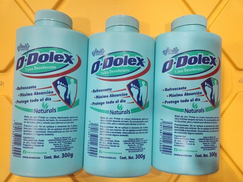3 AVANT LABORATORIES O-DOLEX NATURALS DEODORANT TALCUM POWDER 10.58 OZ ...