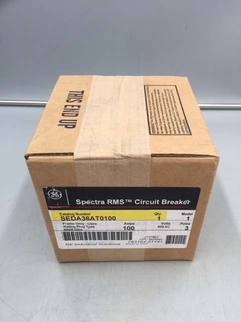 GE SEDA36AT0100 Circuit Breaker 3 Pole 100A 600V for sale online | eBay