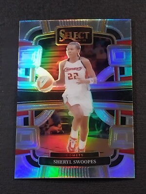 SHERYL SWOOPES 2024 Panini Select WNBA Silver Prizm #76 Houston Comets ...