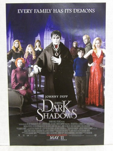 Dark Shadows Johnny Depp 17"x11.5" Movie Wall 2012 Poster 072423FR | eBay