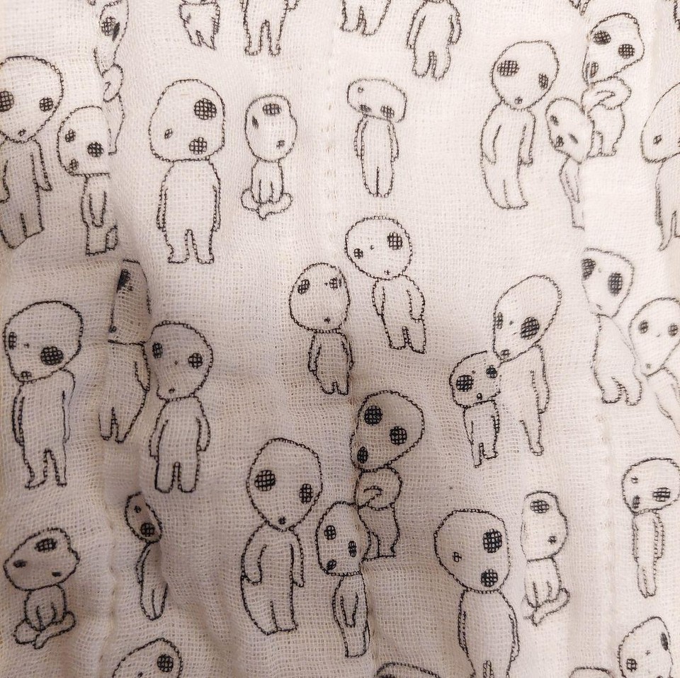 Studio Ghibli Princess Mononoke Kodama Pattern Table Wipe | eBay