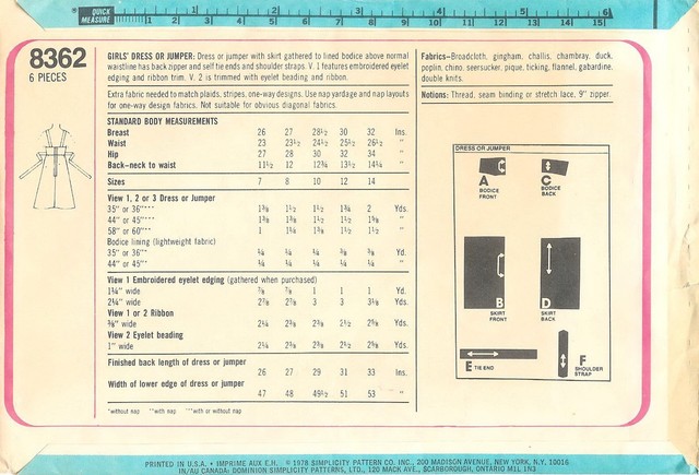 Simplicity 8362 Lace Dress or Blouse & Skirt in 2 Lengths Pattern Size ...
