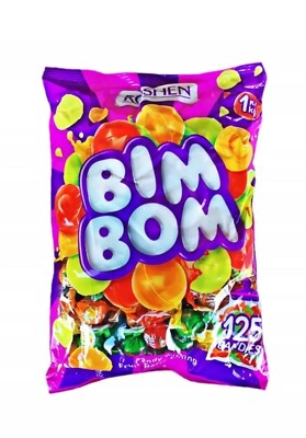 Roshen BIM BOM hard candies with Fruit & Berry filling Ukrainian Sweets ...