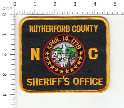 RUTHERFORD COUNTY SHERIFF'S OFFICE * NORTH CAROLINA POLICE COLLECTIBLE PATCH | eBay
