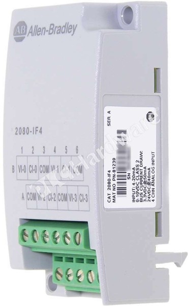 Allen-Bradley 2080-if4 Micro800 4 Point Analog Input Plug-in Module for ...