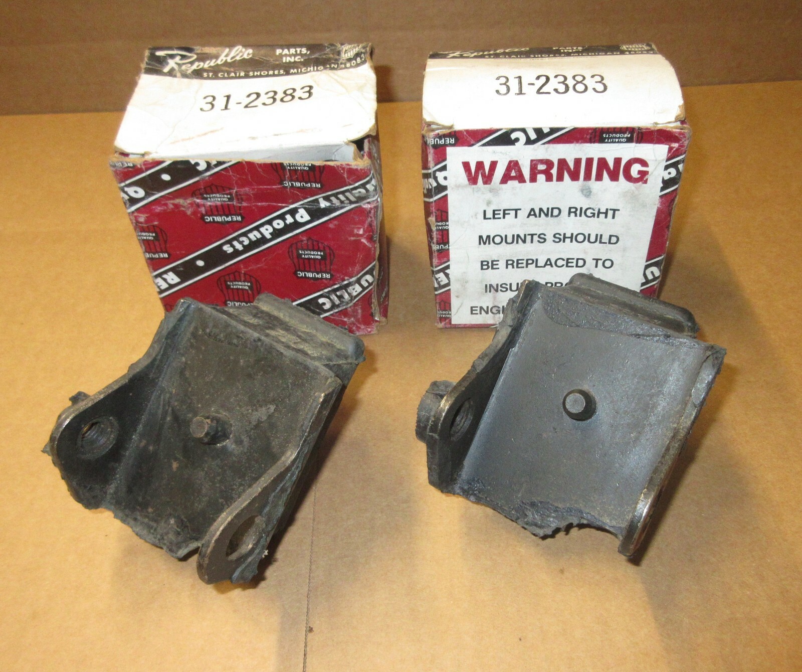 New pair USA made motor mounts 1973 1974 Cuda-Challenger 318-340-360 ...