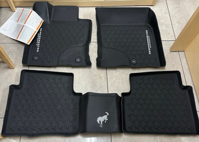 Genuine Ford Bronco Sport Rubber Floor Mats (4 pc) 2021-2024 | eBay