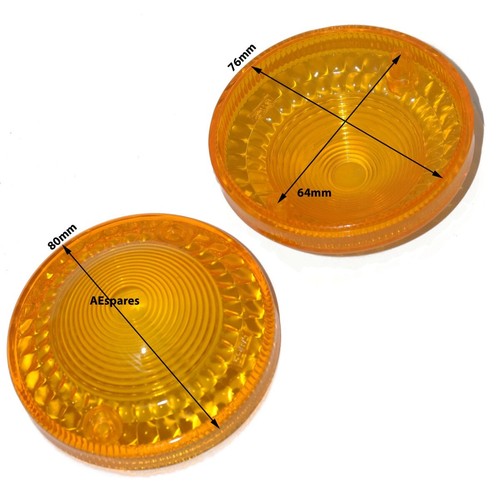 Fits Royal Enfield and Yamaha Blinker Turn Signal Indicator Lens Set ...
