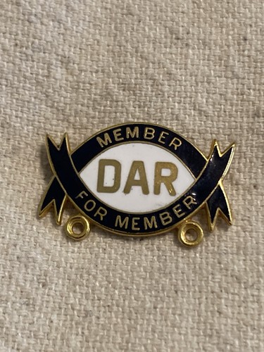 Daughters of the American Revolution Pin Member For Member DAR | eBay