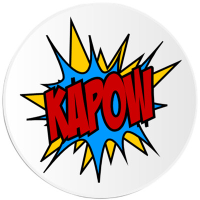 Kapow - Circle Sticker Decal 3 Inch | eBay