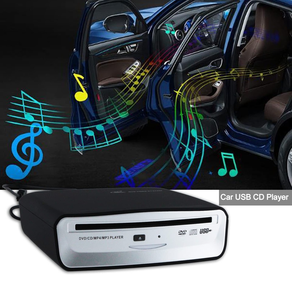 OAUW USB External Car Universal CD Player USB Connection Portable CD ...