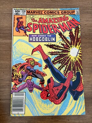 The Amazing Spider-Man # 239 NM- Marvel Comic Book Goblin May Gwen MJ ...