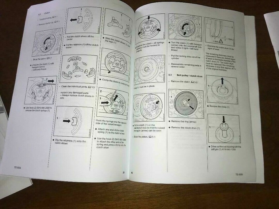 TS 480i 500i TS480i TS500i STIHL Cut Off Saw Workshop Service Manual ...