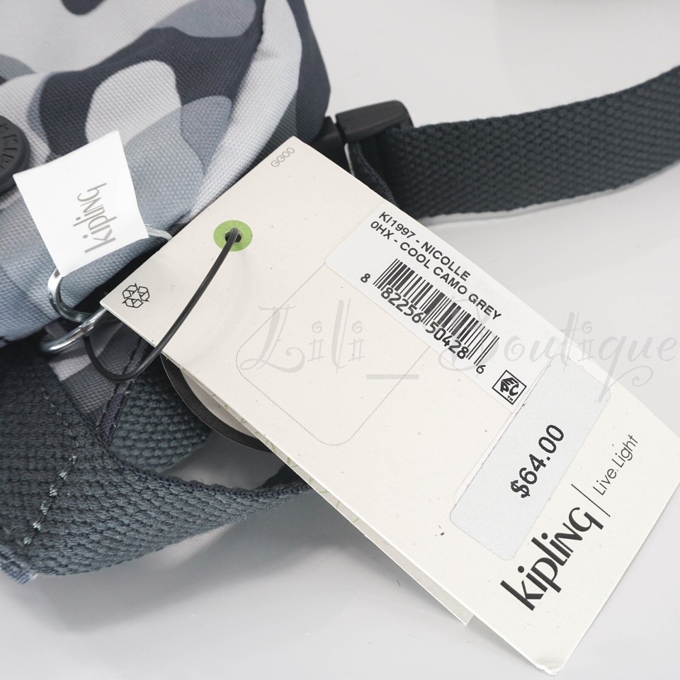 NWT Kipling KI1997 Nicolle Sling Fanny Pack Hip Waist Bag Polyester ...