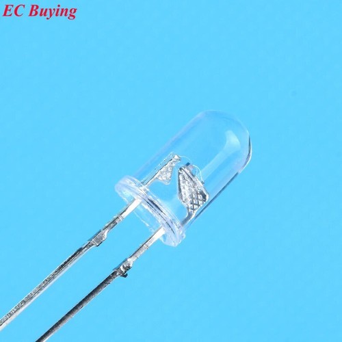 50pcs 5mm Flashing Red/Blue Bi-Color Flash LED Diodes 10000mcd Blinking ...