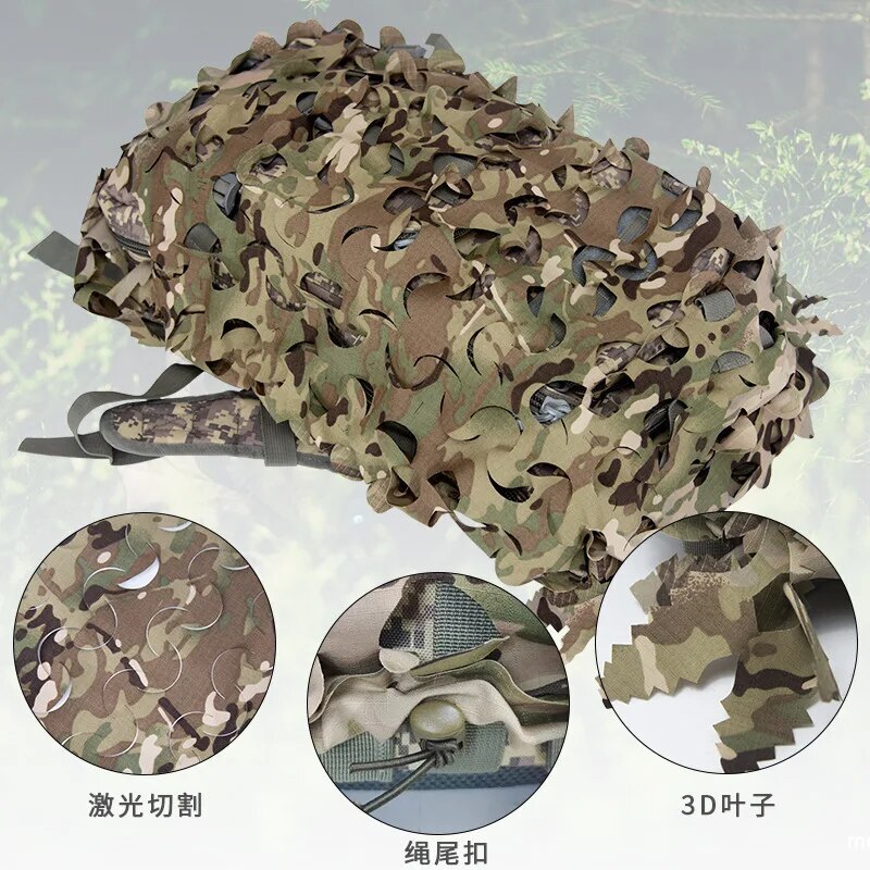 3D Laser Cut Net Backpack Cover Tactical Accessories for 60L 80L Back ...