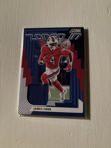2025 Score Football James Cook Zoned In Jersey Card #ZON-JCK | eBay