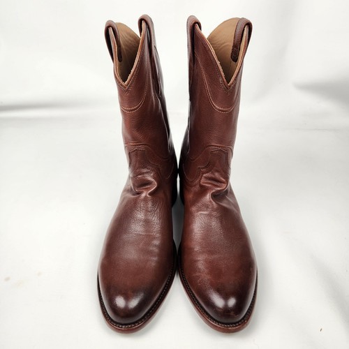 Tecovas The Earl Western Cowboy Boots 1002 Brown Leather Mens Size 12 ...