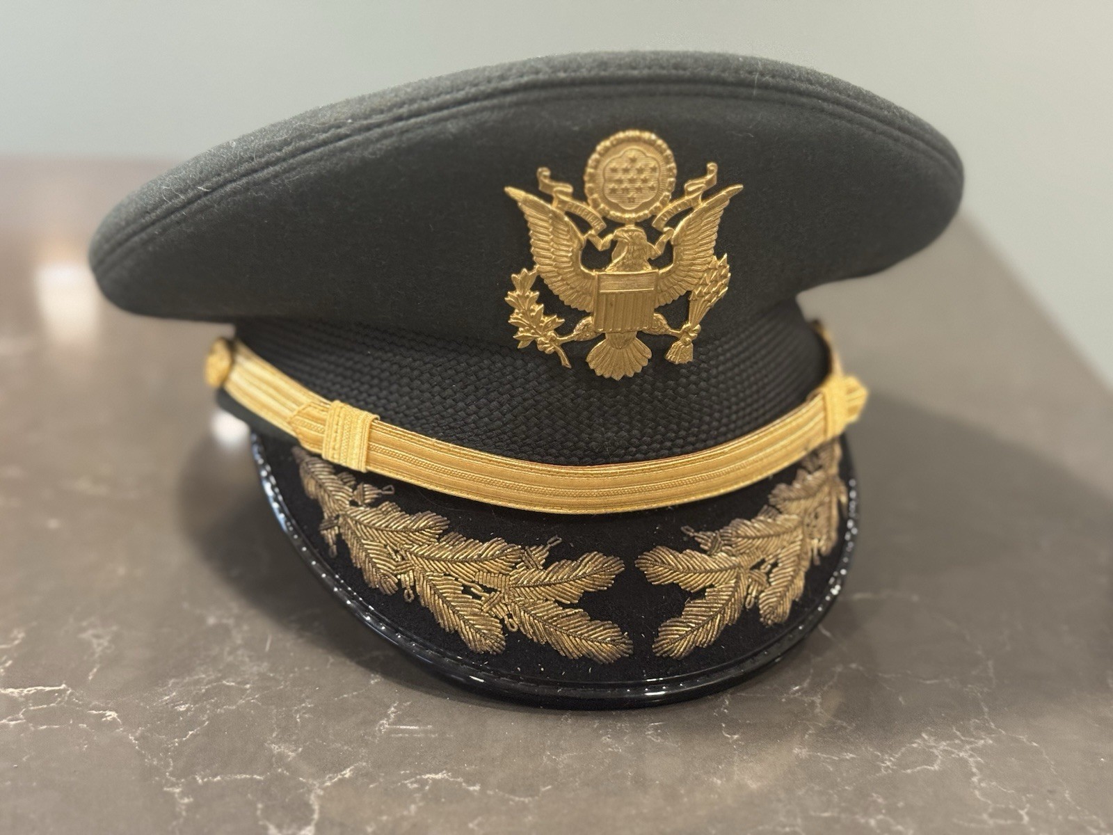ARMY FIELD GRADE SERVICE CAP, GREEN FROM BERNARD SIZE 6 7/8 | eBay