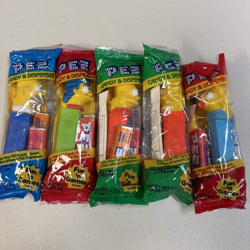 The Simpsons Complete Set of 5 Pez Candy Dispensers Vintage | eBay