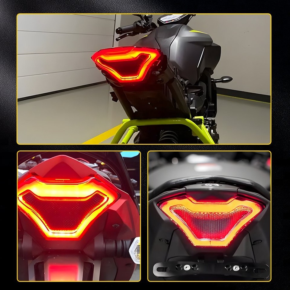 Motorcycle LED Turn Signals Brake Tail Lights For Yamaha YZF R3 R25 ...