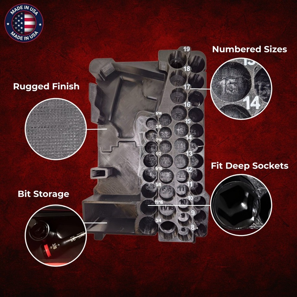 Milwaukee M12 M12 Stubby Impact 3/8" Packout Compact Insert Organizer ...