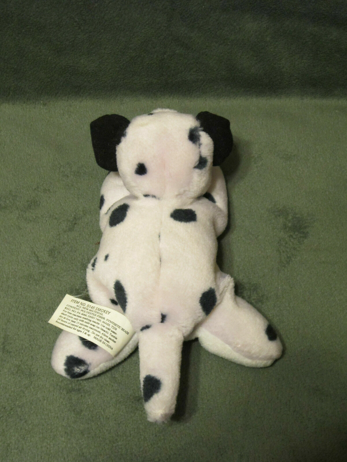 24K BEANIE BOPPERS "SMOKEY THE DOG" 1997 PLUSH STUFFED ANIMAL SPECIAL ...