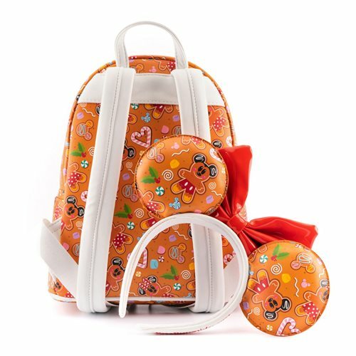 LOUNGEFLY X Disney Mickey & Minnie Mouse Gingerbread Mini Backpack and ...