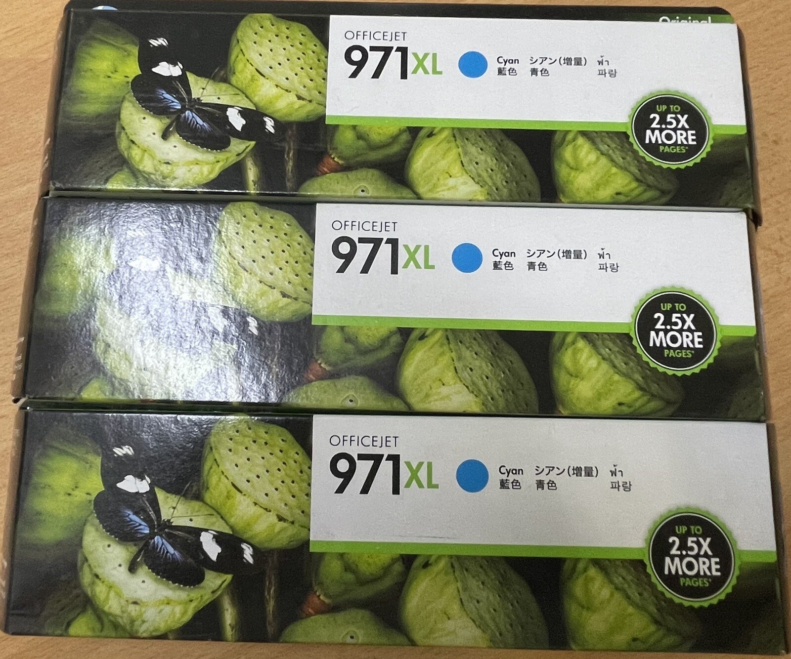 GENUINE HP 971XL Ink Cartridge High Yield Cyan Genuine Original CN626AA ...