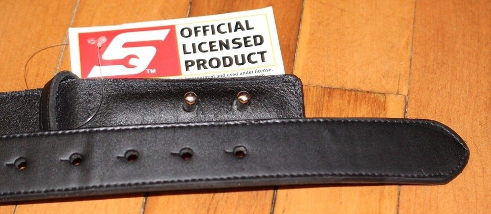 NEW Snap on Tools Genuine Leather No-Scratch Black Work Belt S-2XL Pin ...