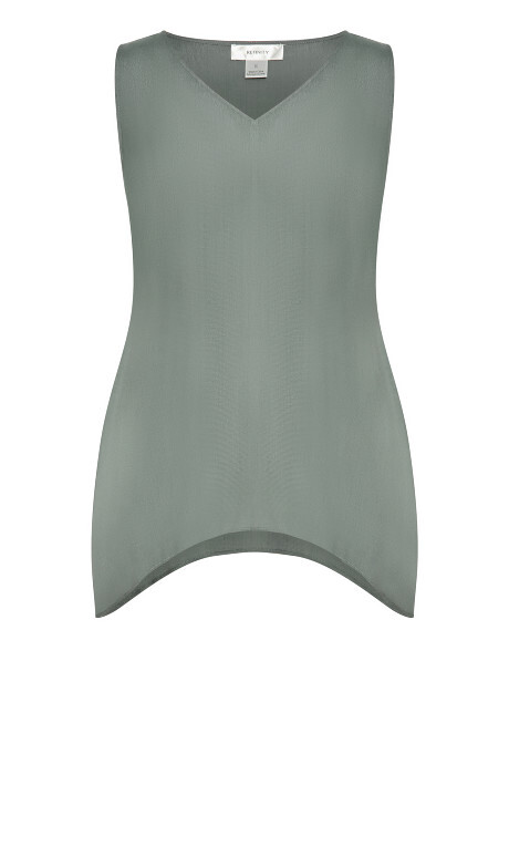 Refinity By City Chic Ladies Jemima Sleeveless Top size 18 Colour Deep ...