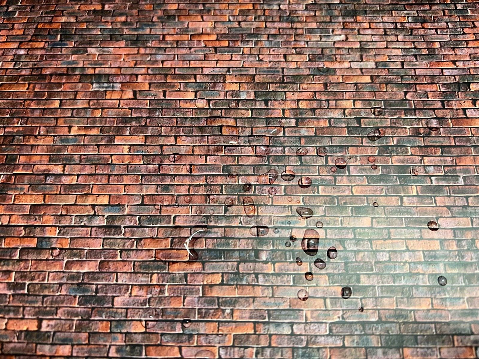 Waterproof G Scale Dk Calico Brick Model Train Scenery Sheets - Pack of ...