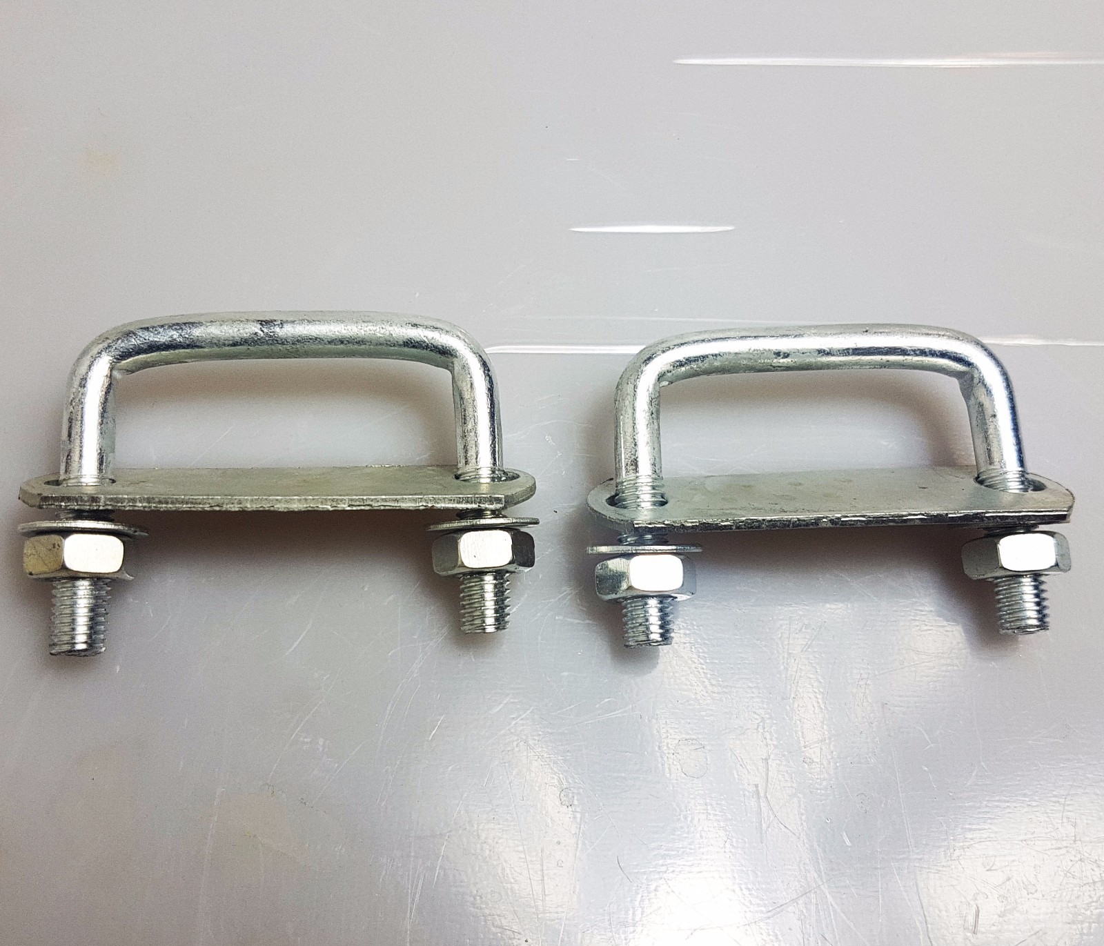 Steel Square U-Bolts Brackets Boat Trailer 60x90x10mm M10 Nut Plate UBS ...