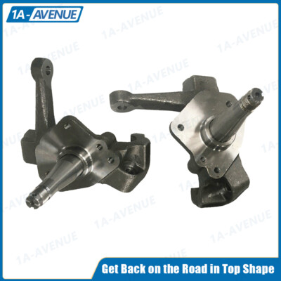 FORD MUSTANG II PINTO 2X FORGED STEEL 1-PIECE 2" DROP SPINDLES PAIR FOR ...