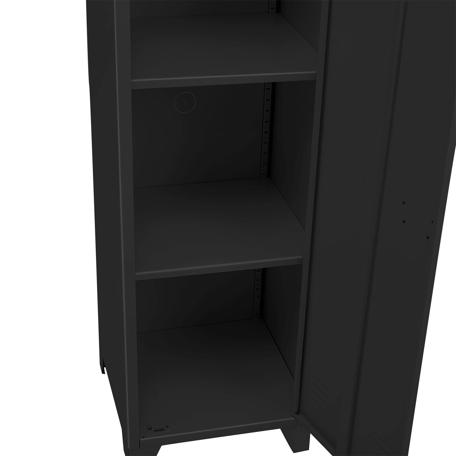 Tall 2 Doors Cabinet Narrow Locker Metal Storage Cupboard Office Filing ...