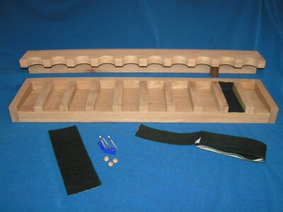 10 gun - wood closet gun rack with floor rest - Solid Oak | eBay