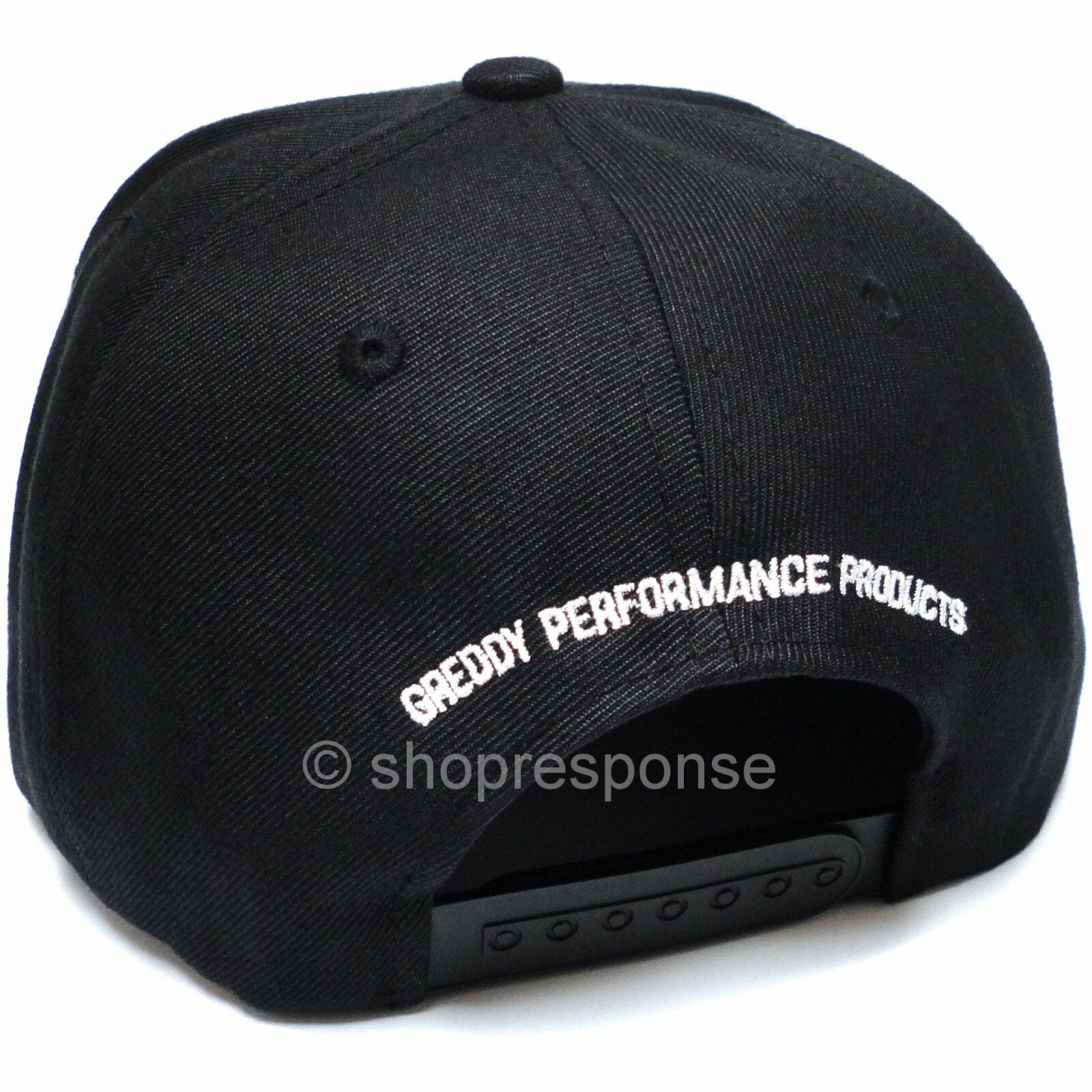 GReddy Racing Team Snap-Back Cap Hat Black w/White 3D Logo Adjustable ...