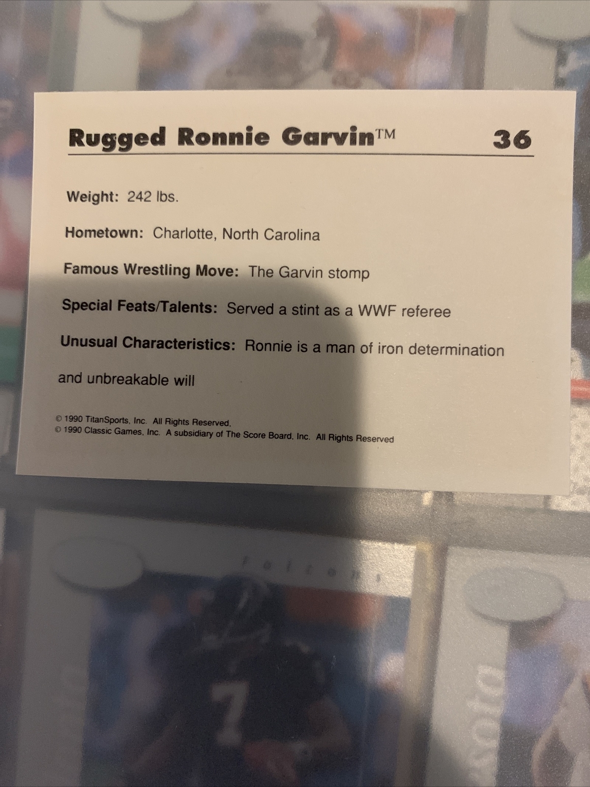 1990 Classic WWF - #36 Ronnie Garvin for sale online | eBay