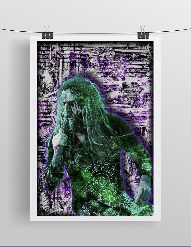 ROB ZOMBIE 24x36in Poster, ROB ZOMBIE HORROR 24x36in Art Free Shipping ...